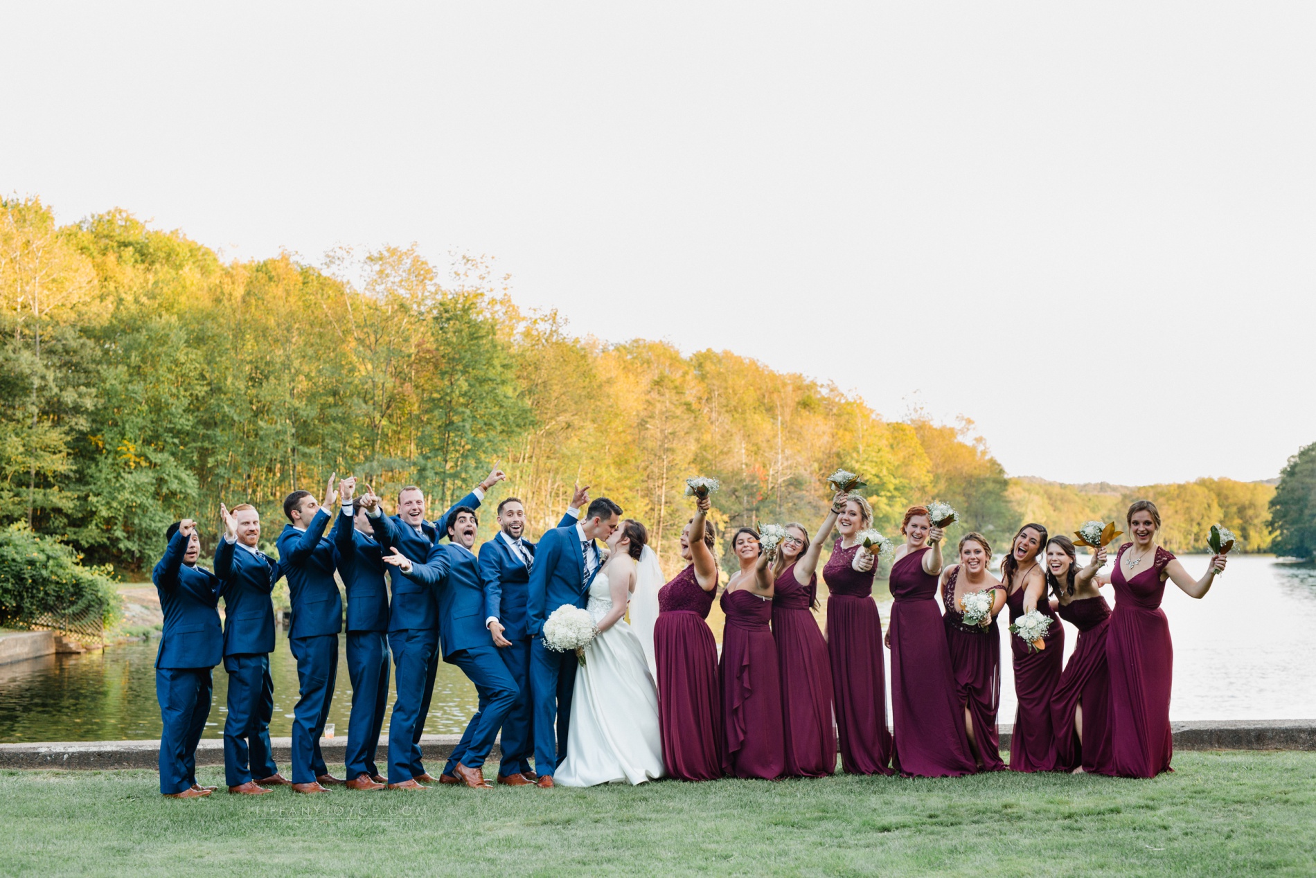September Pavilion at Crystal Lake Wedding | Tiffany Joyce